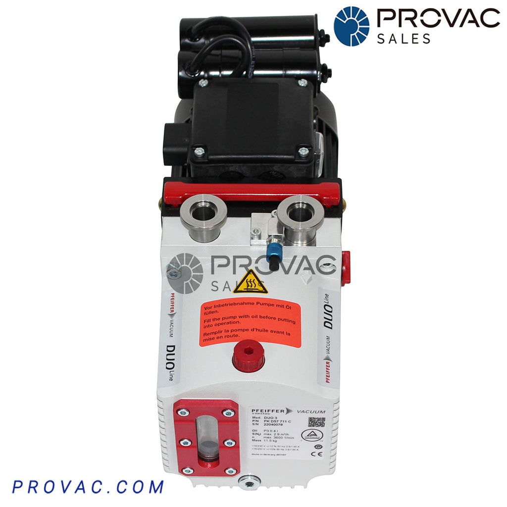 Pfeiffer DUO 3 Rotary Vane Pump 115V, Rebuilt